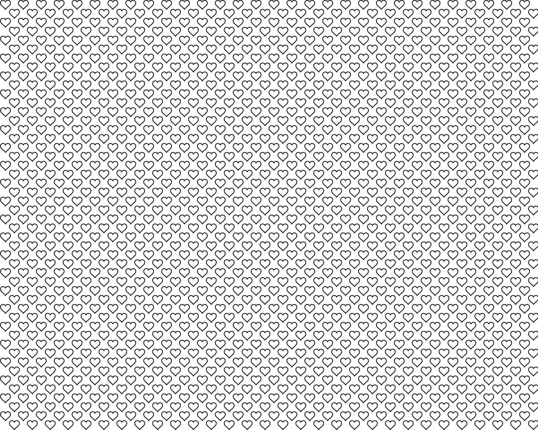 Heart Pattern SVG Simple Hearts Pattern - Outlined Hearts Background ...