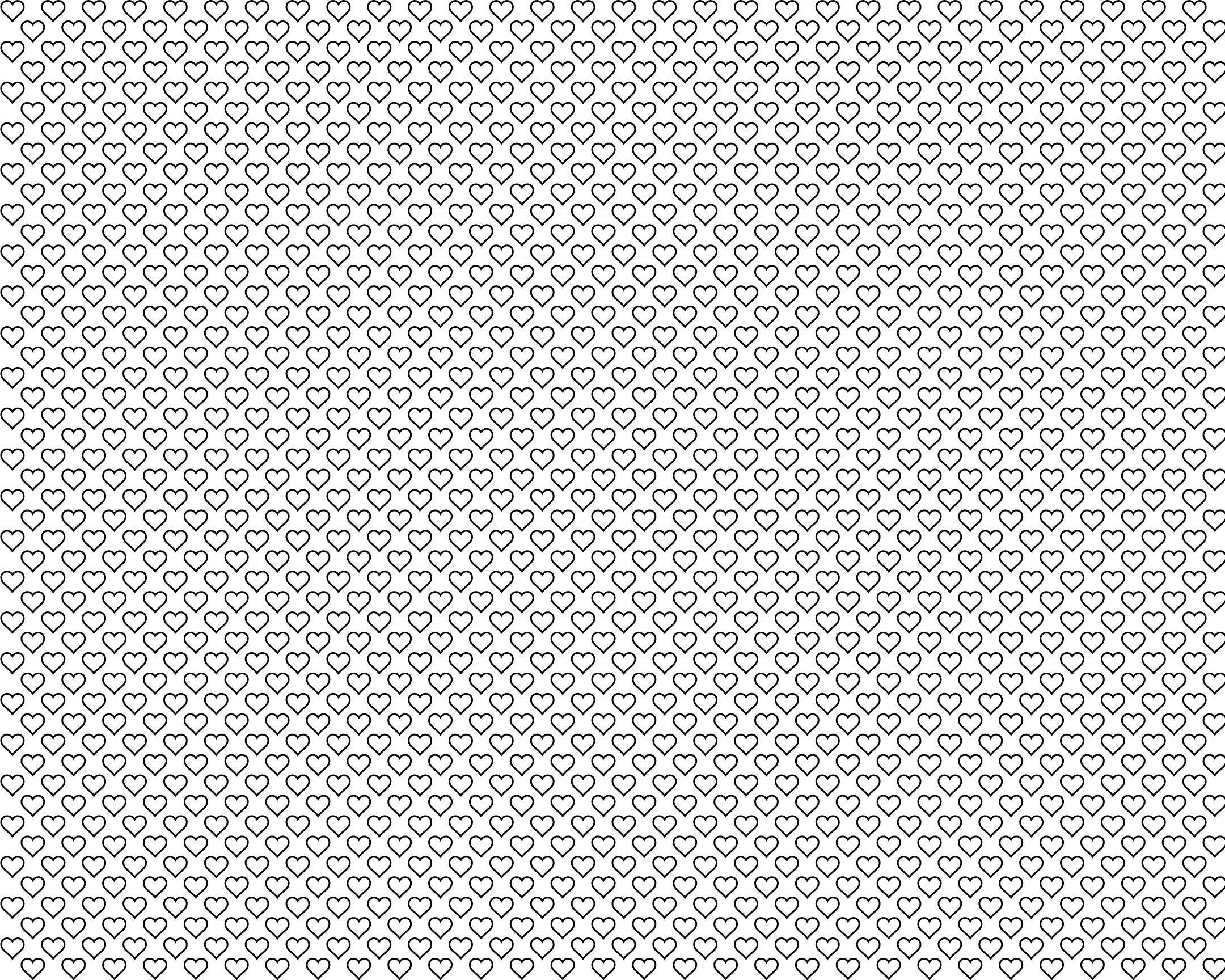 Heart Pattern SVG Simple Hearts Pattern - Outlined Hearts Background ...