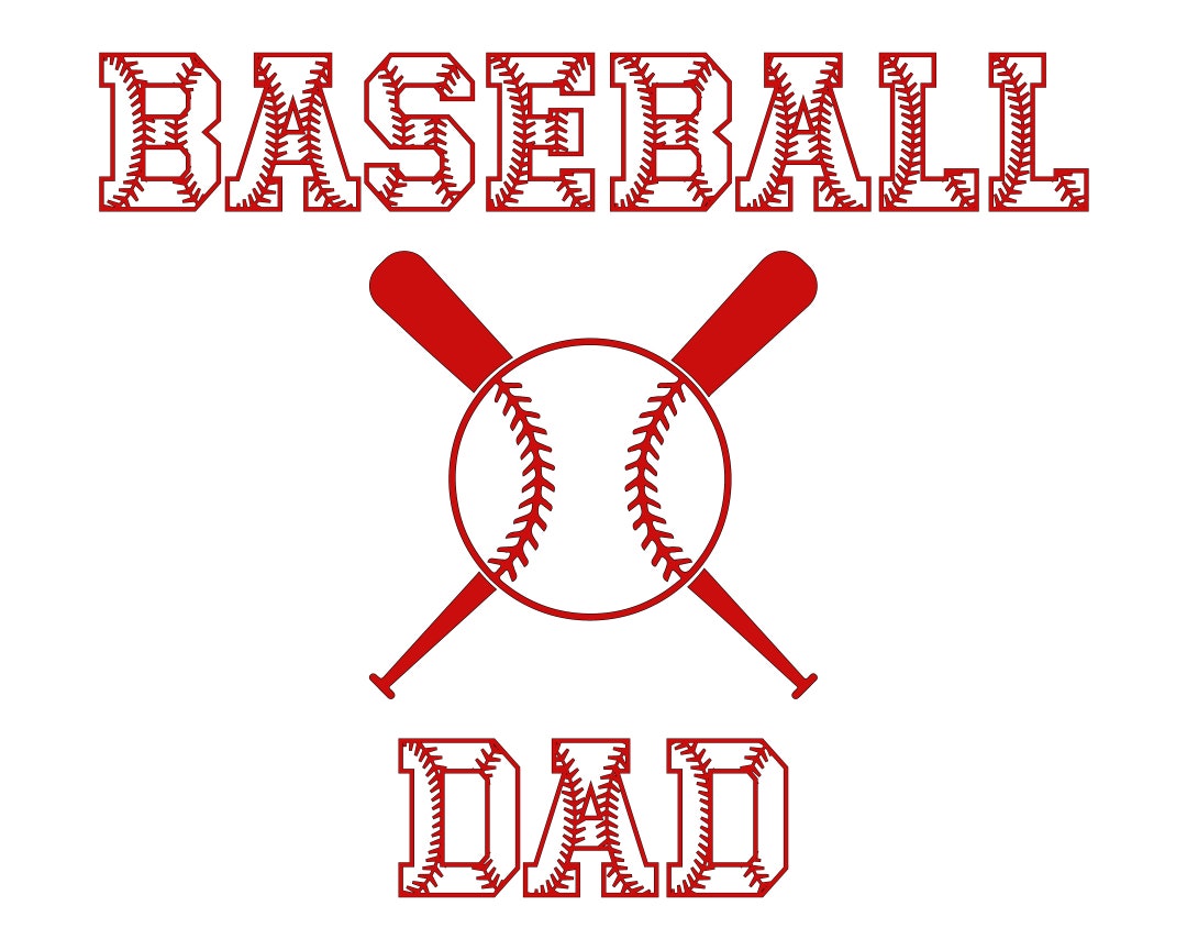 Baseball Dad SVG: Shirt Design, Laser Engrave File (digital Files) - Etsy