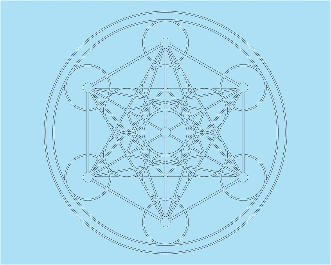 Metatrons Cube SVG, Metatron’s Cube PNG, Metatrons Cube Wall Clip Art ...