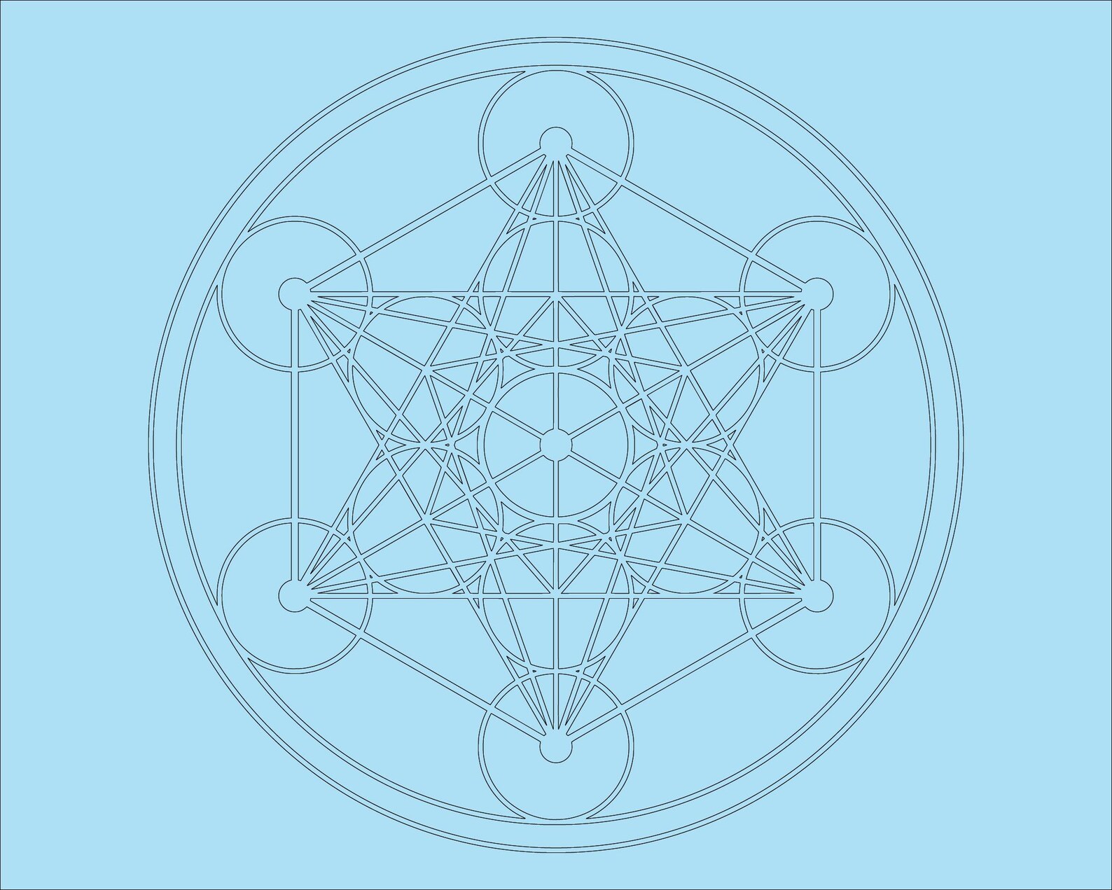 Metatrons Cube SVG, Metatron’s Cube PNG, Metatrons Cube Wall Clip Art ...