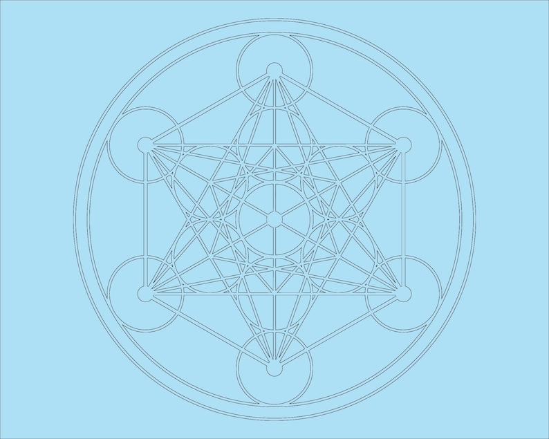Metatrons Cube SVG, Metatron’s Cube PNG, Metatrons Cube Wall Clip Art ...