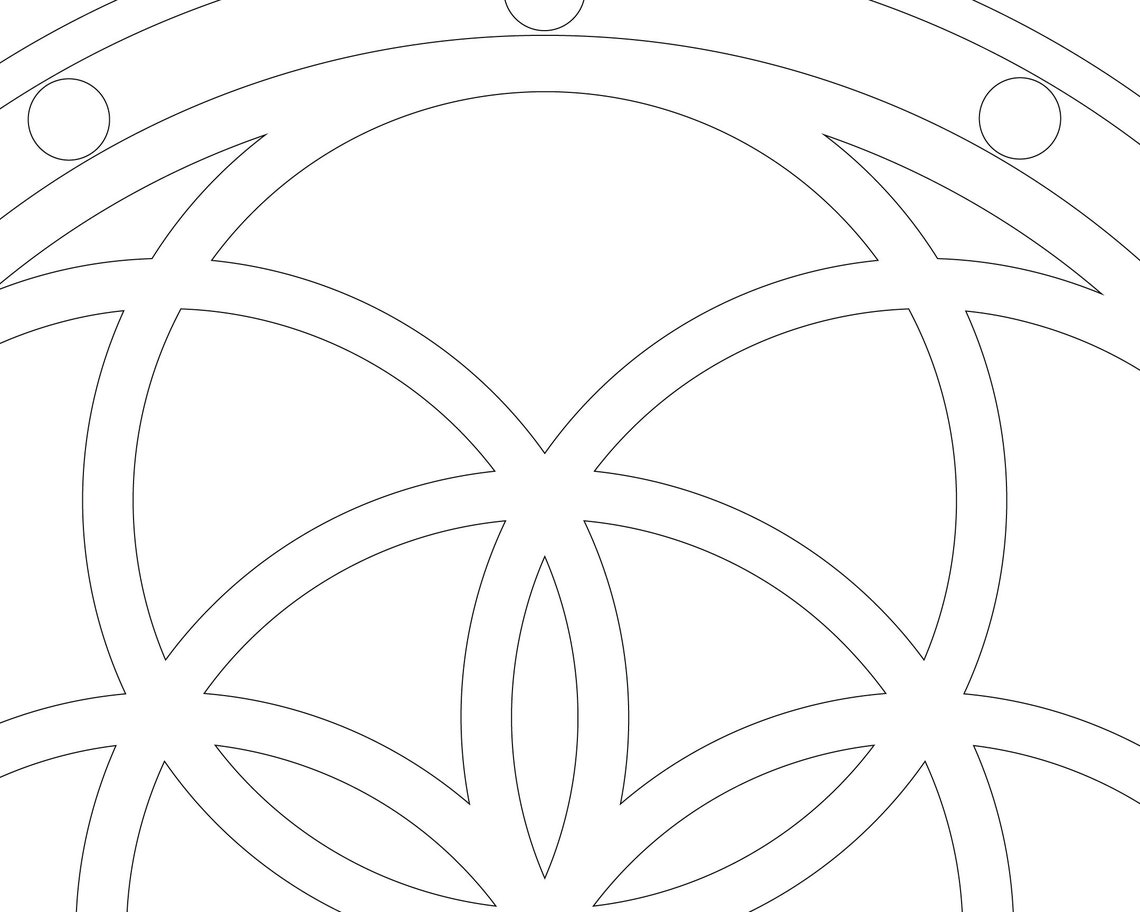 Seed of Life SVG: Crystal Grid Laser Cut Template (digital File) - Etsy
