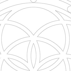 Seed of Life Metaphysical SVG, Crystal Grid Laser Cut Template DXF File ...