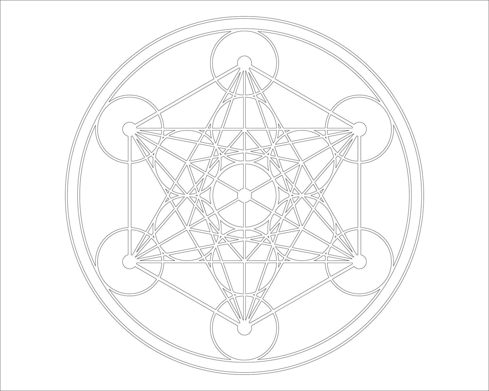 Metatrons Cube SVG, Metatron’s Cube PNG, Metatrons Cube Wall Clip Art ...