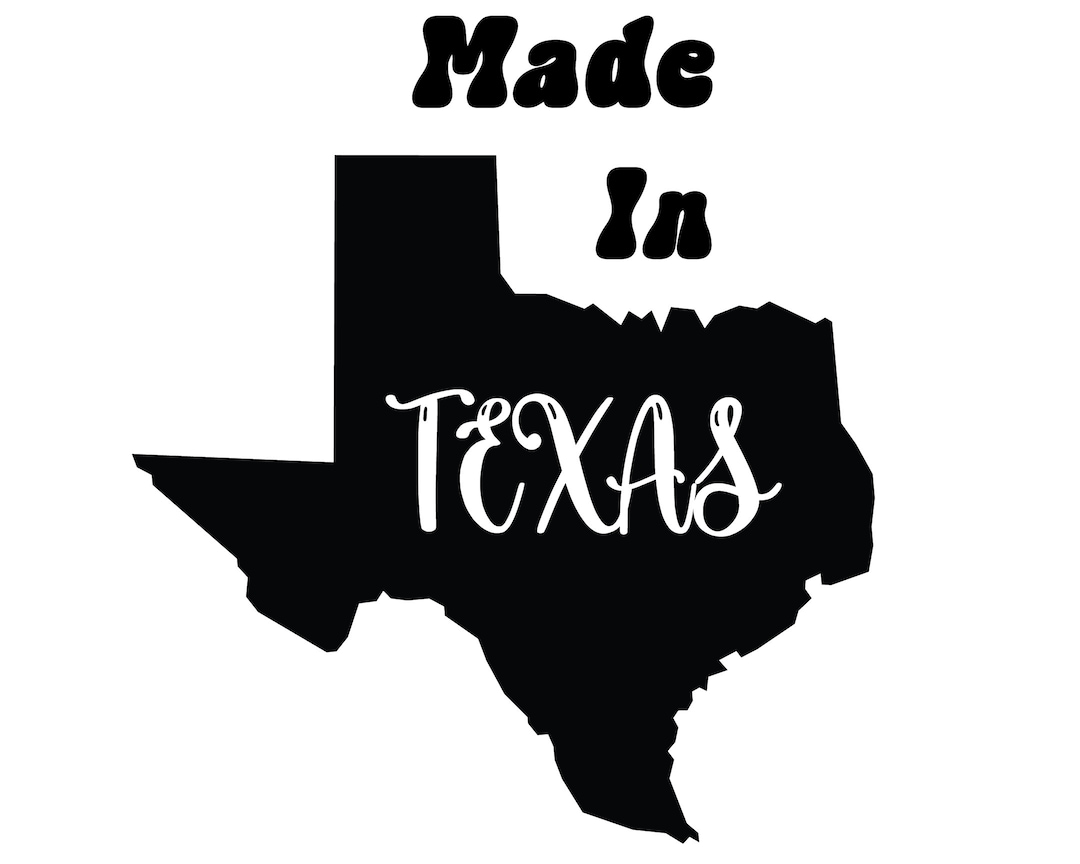 Made in Texas SVG: State Pride Shirt Design (digital File) - Etsy