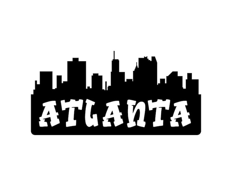Atlanta SVG Design File for Vinyl Decals and Stickers - Etsy