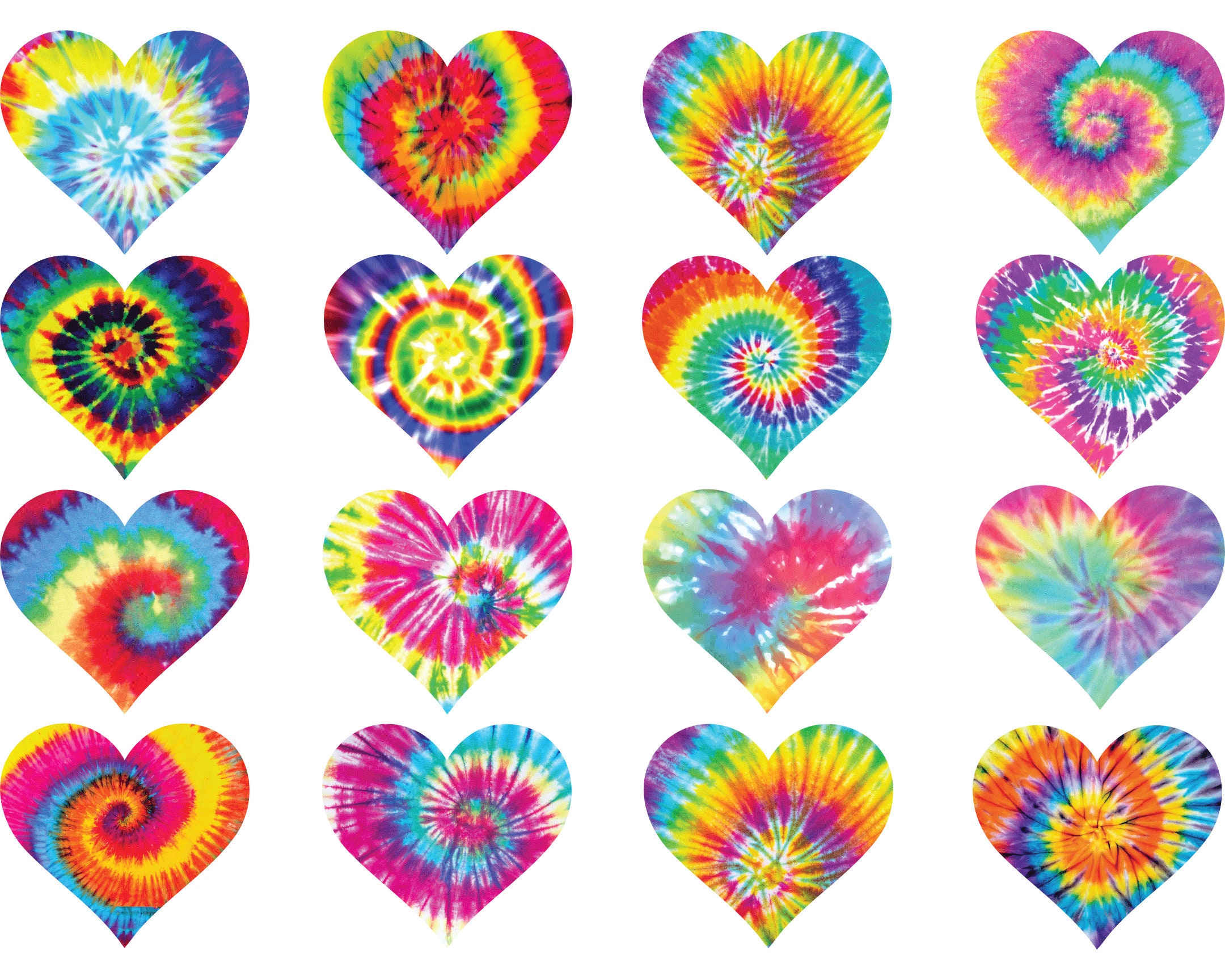 Hearts Bundle Tie Dye Heart Art Heart Patterns Printable Design Heart