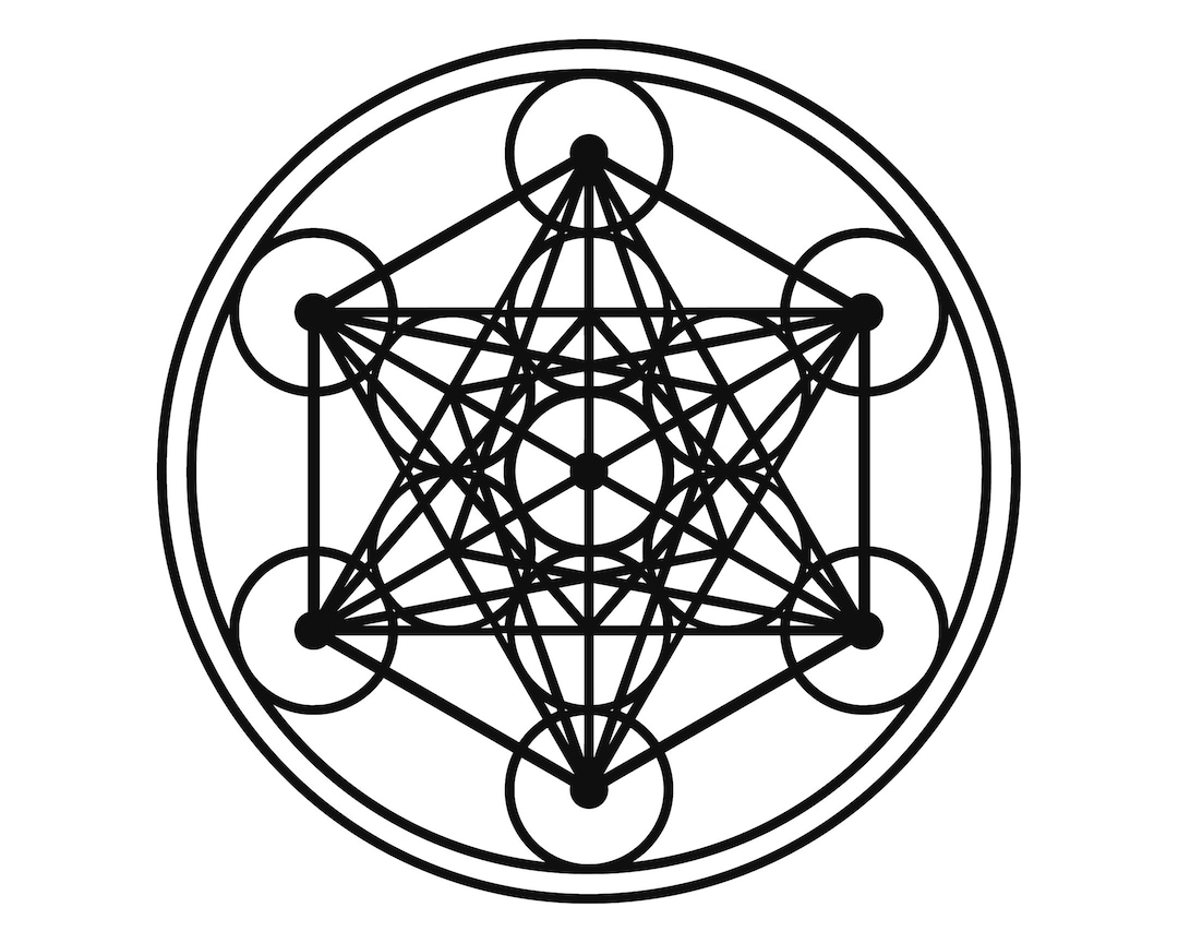 Metatrons Cube SVG, Metatron’s Cube PNG, Metatrons Cube Wall Clip Art ...