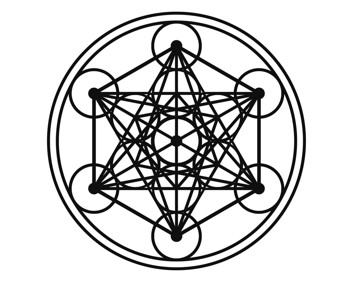 Metatrons Cube SVG, Metatron’s Cube PNG, Metatrons Cube Wall Clip Art ...