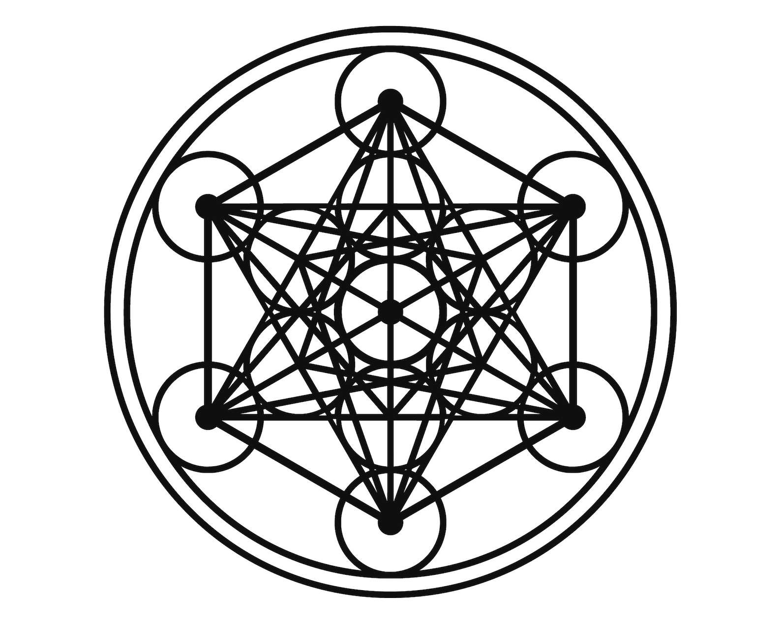 Metatron's Cube SVG: Sacred Geometry Vector (digital Download) - Etsy