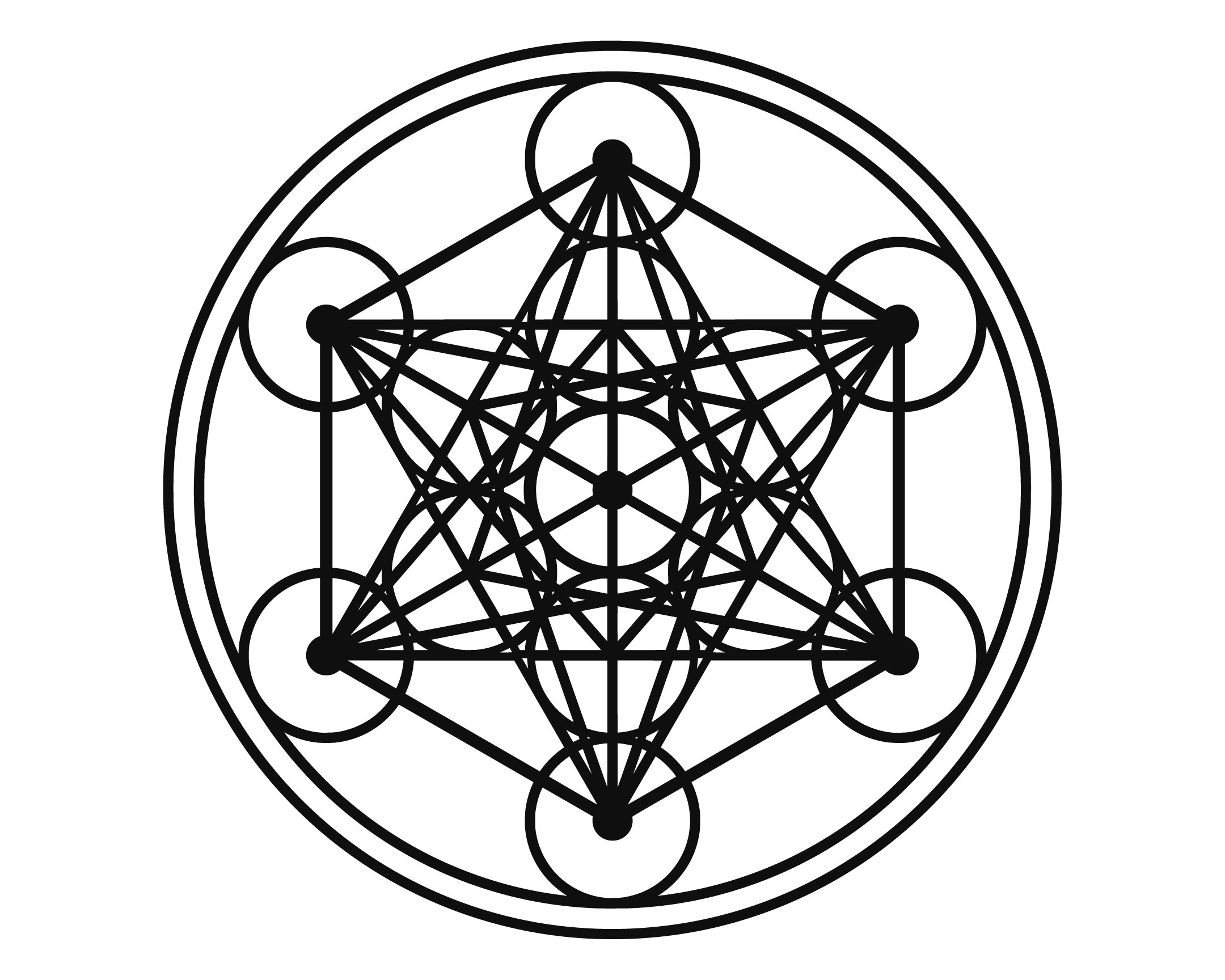 Metatrons Cube SVG, Metatron’s Cube PNG, Metatrons Cube Wall Clip Art ...