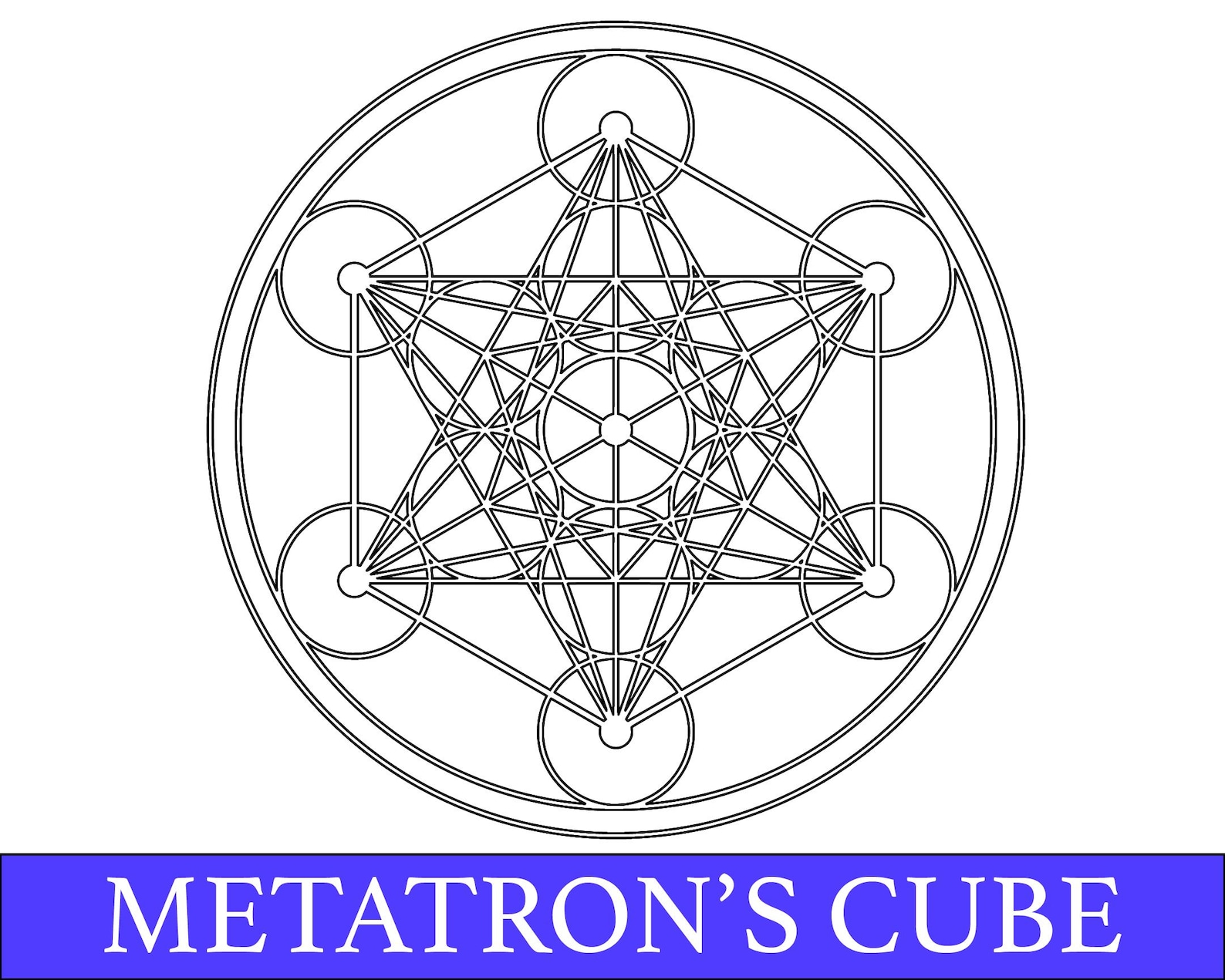Metatrons Cube SVG, Metatron’s Cube PNG, Metatrons Cube Wall Clip Art ...