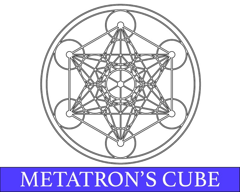 Metatrons Cube SVG, Metatron’s Cube PNG, Metatrons Cube Wall Clip Art ...