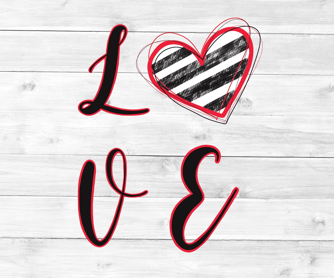 Striped Love Heart Png, Valentines Day Heart, Love Design, Love Png ...