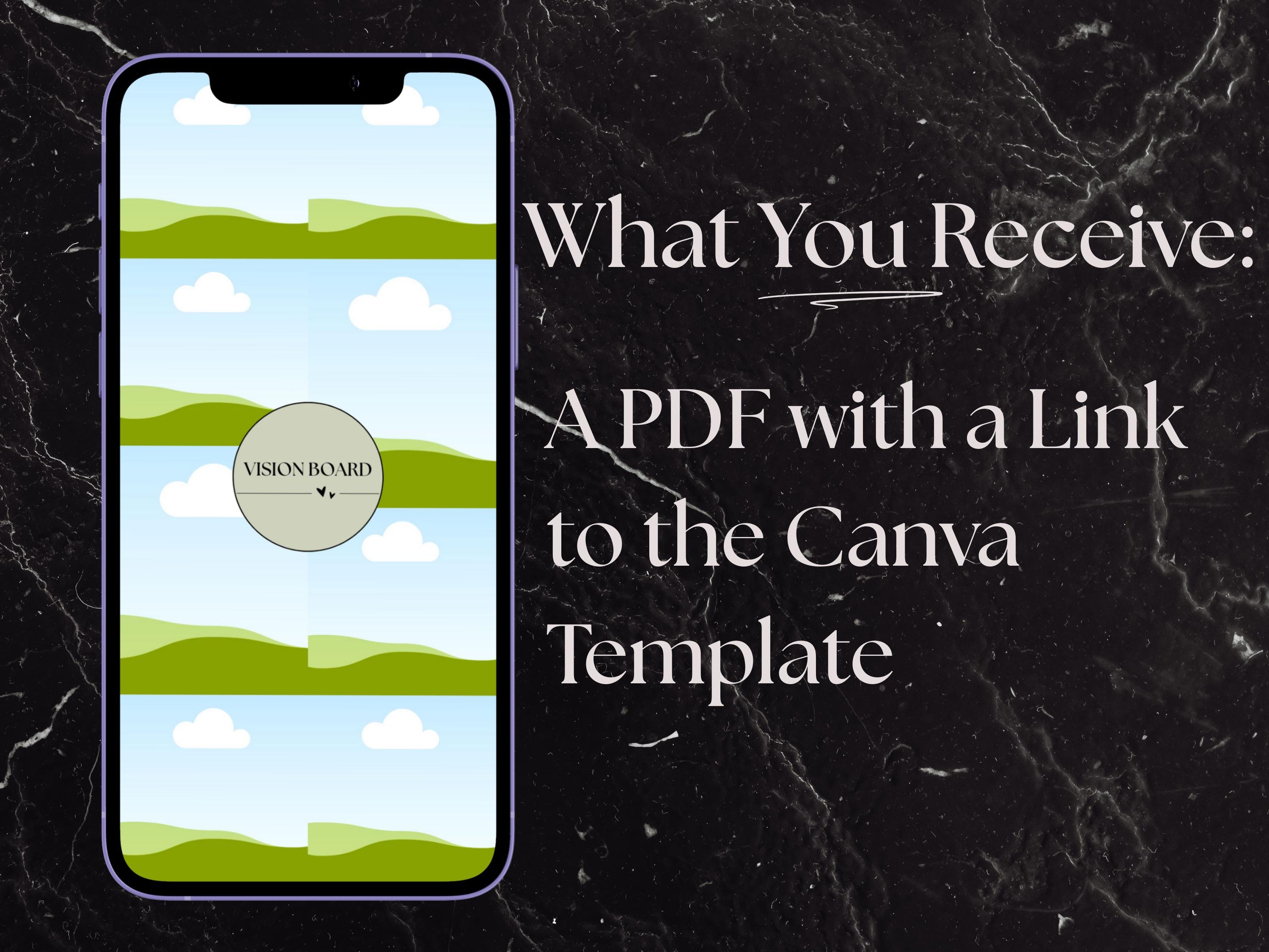 2025 Vision Board Wallpaper for iPhone | Minimalist Motivational Lock ...