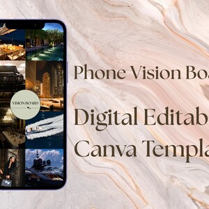 2025 Vision Board Wallpaper for iPhone | Minimalist Motivational Lock ...