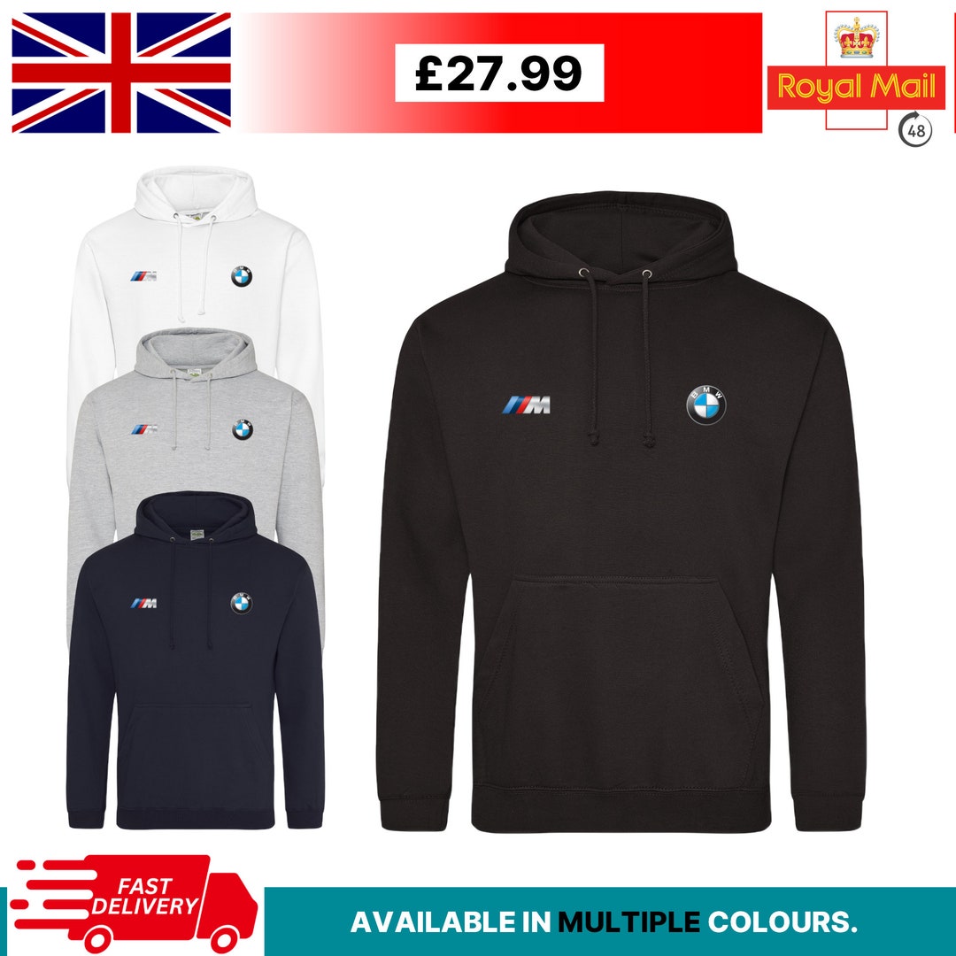 BMW M-SPORT Unisex Hoodie Warm Personalised Uniforms Workwear - Etsy
