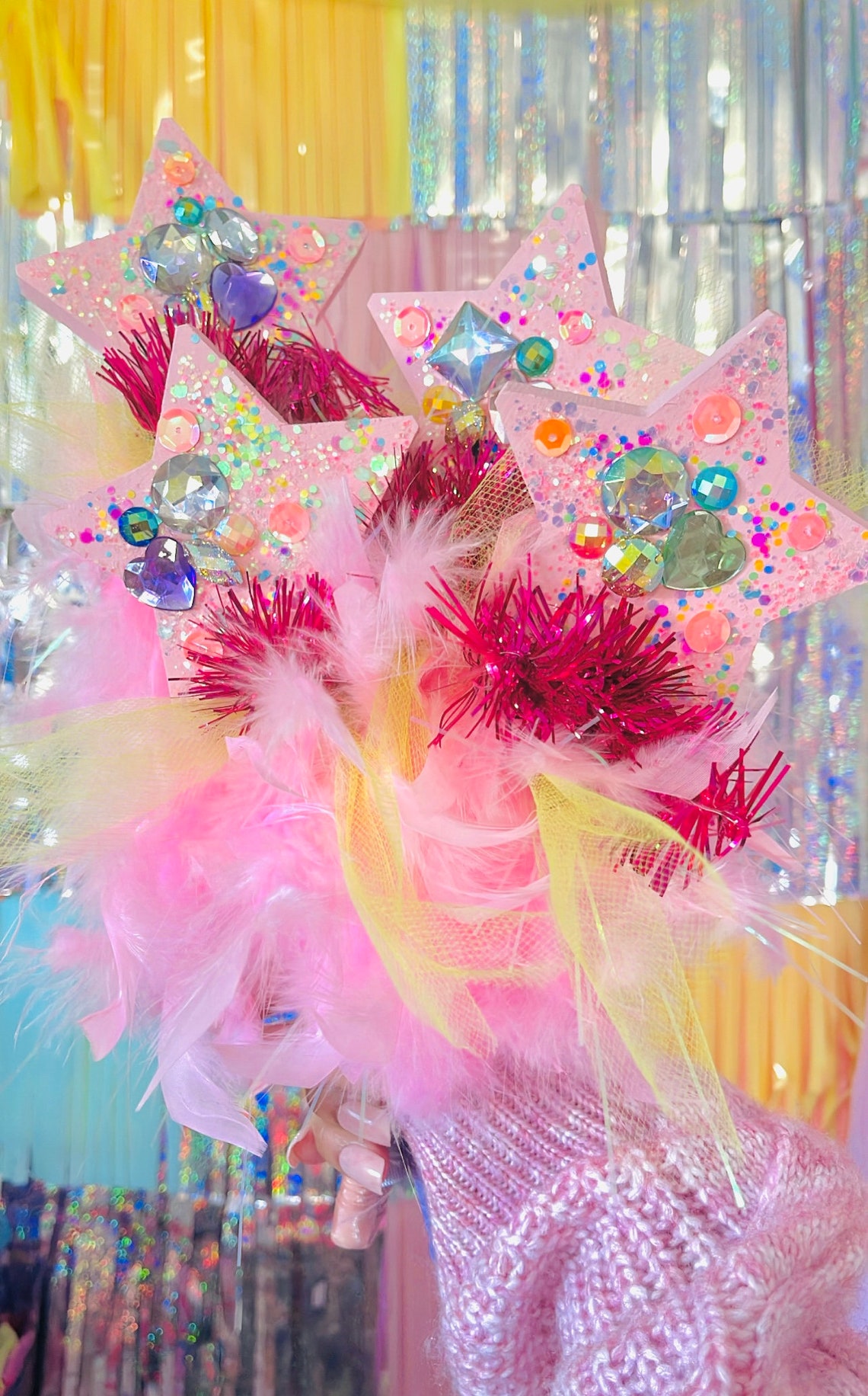 Party Bundle Star Wands 4 Confetti Star Wands, Party Favors, Birthday ...