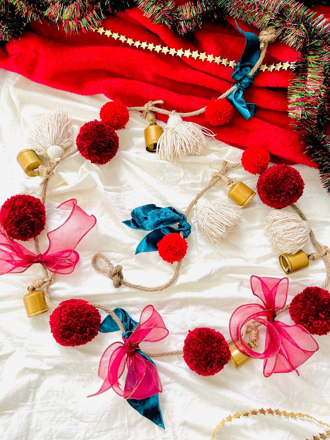 Garland, Vintage Garland, Vintage Christmas Garland, Christmas ...