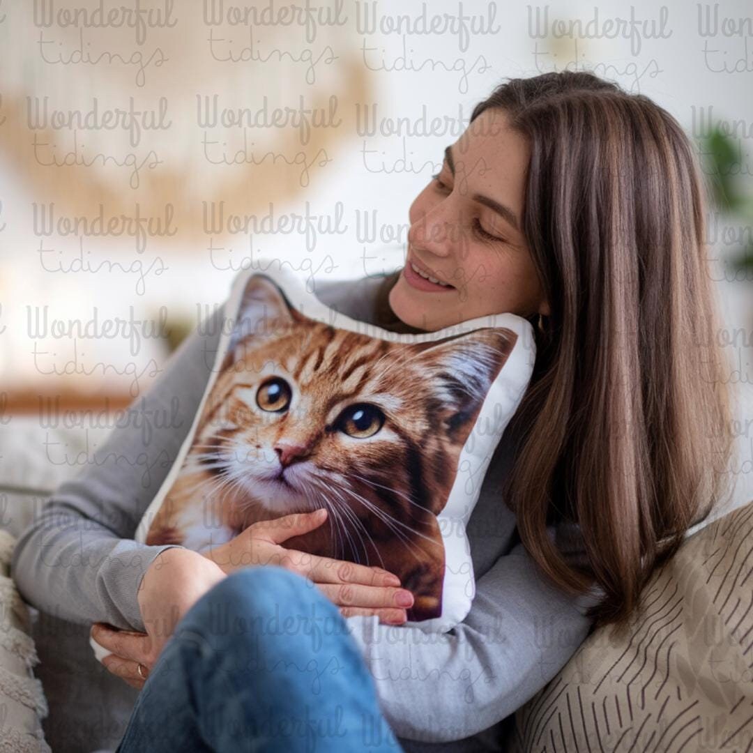 Custom 3D Pet Pillow, Personalized Cat Shaped Pillow, Cat Pillow, Cat ...