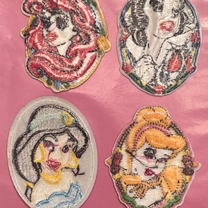 Disney Princess Embroidered Patches, Cinderella Patch, Snow White Patch ...