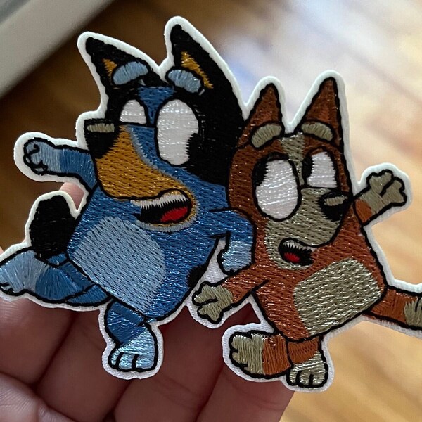 Iron on Patches Bluey Birthday - Etsy