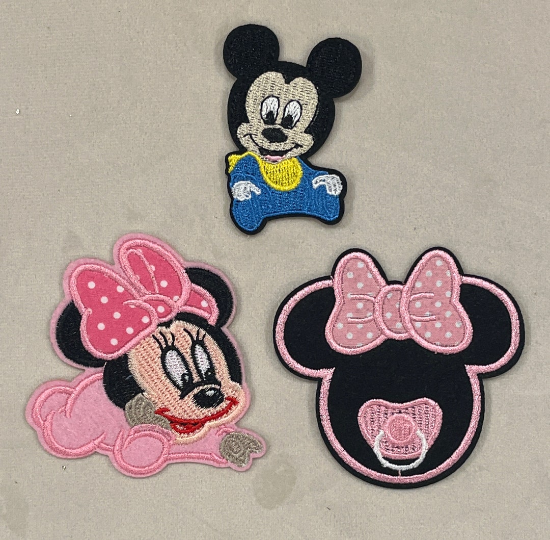 Iron on Minnie and Mickey Baby Themed Patch - Etsy
