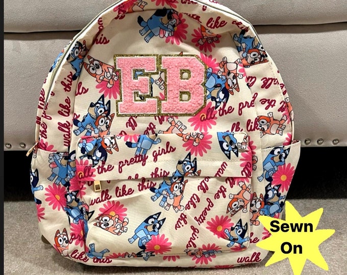 Bluey Backpack Personalized Bluey Bingo Backpack Custom Girls Kids ...