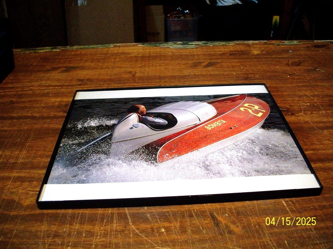Vintage Hydroplane Race Boat Wall Art Lake House Decor - Etsy