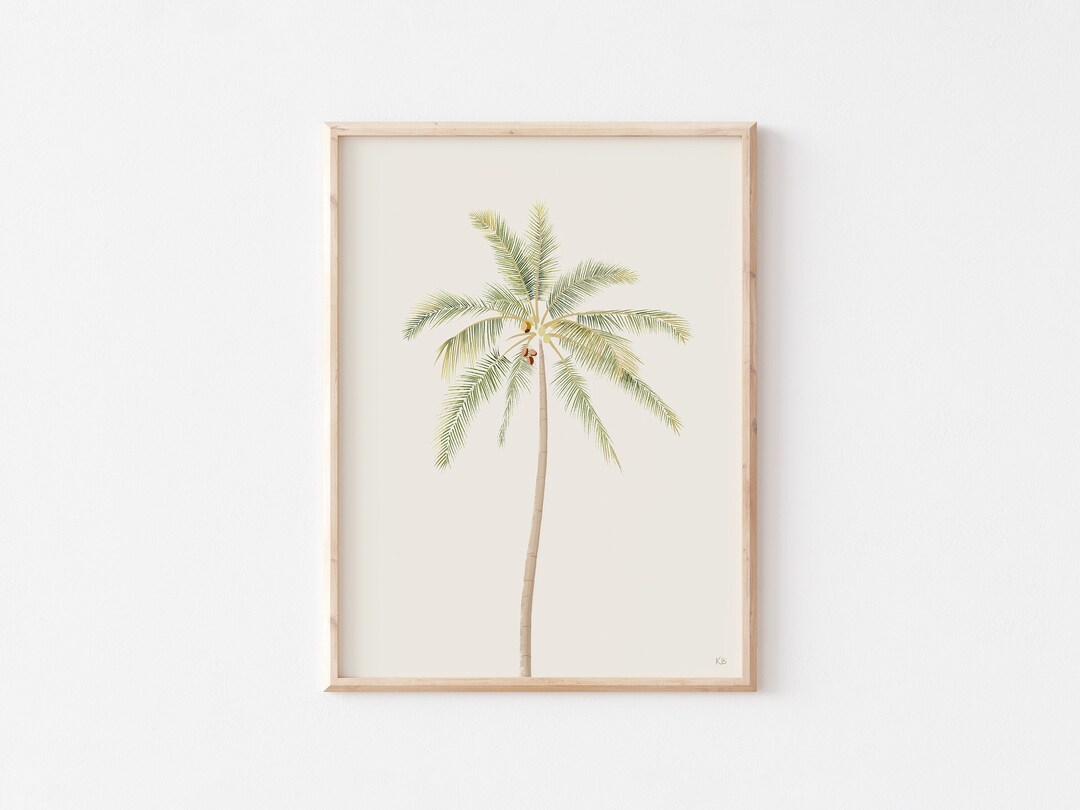 Palm Tree Print, Palm Tree Wall Art, Beach Print, California Art Print ...