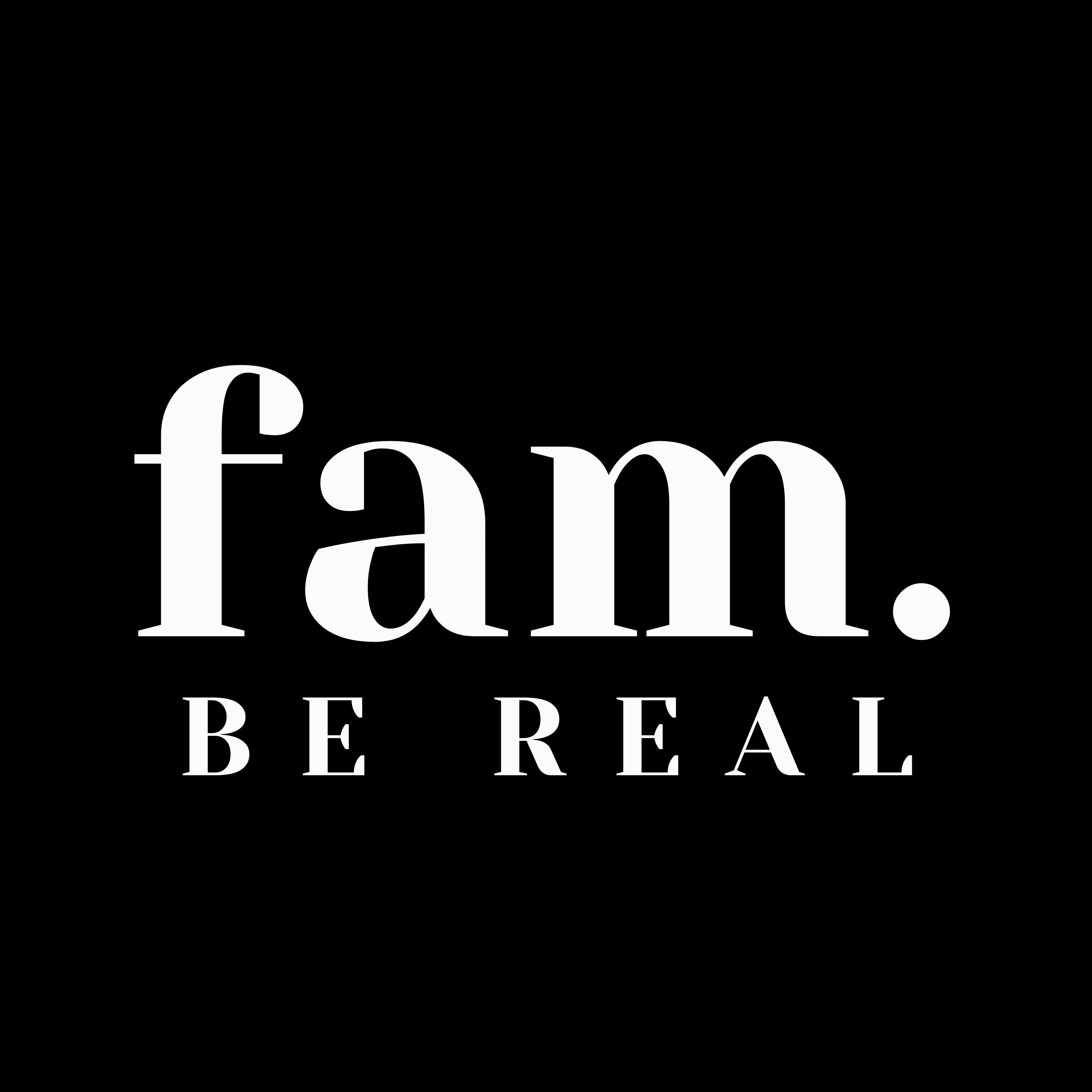 Official Fam Be Real Logo Printable - Etsy