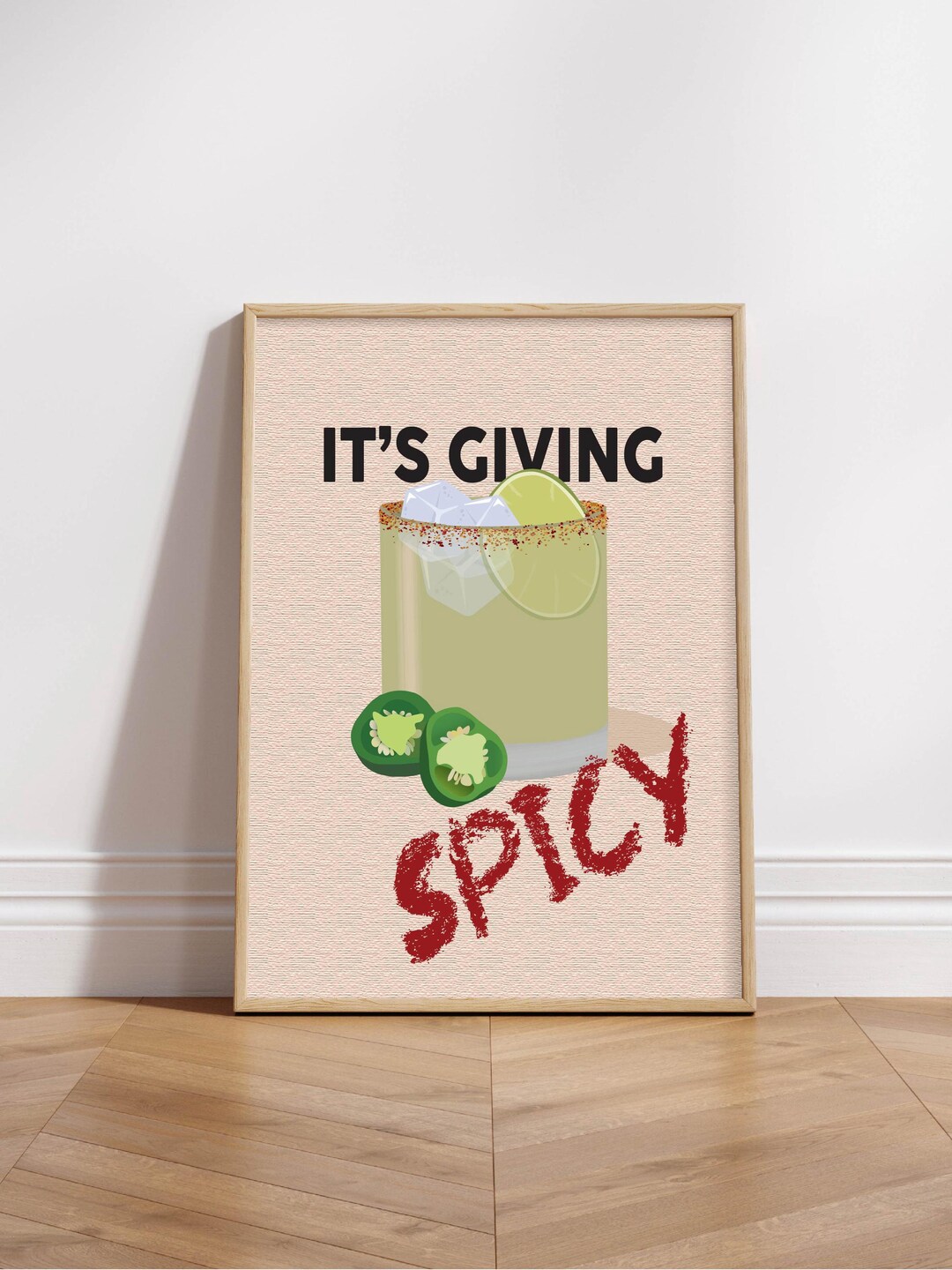 It's Giving Spicy L Printable Art | Wall Art Print L Minimalist Modern ...