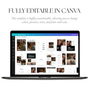 Personalized Couple's Magazine Template, Romantic DIY Gift (digital ...