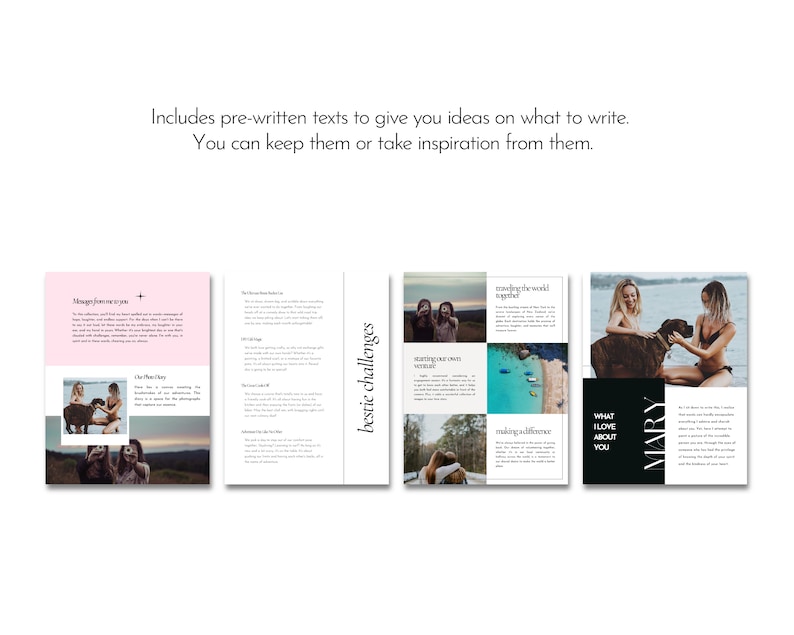 Printable Bestie Magazine Template Personalized Besties Gift, Custom ...