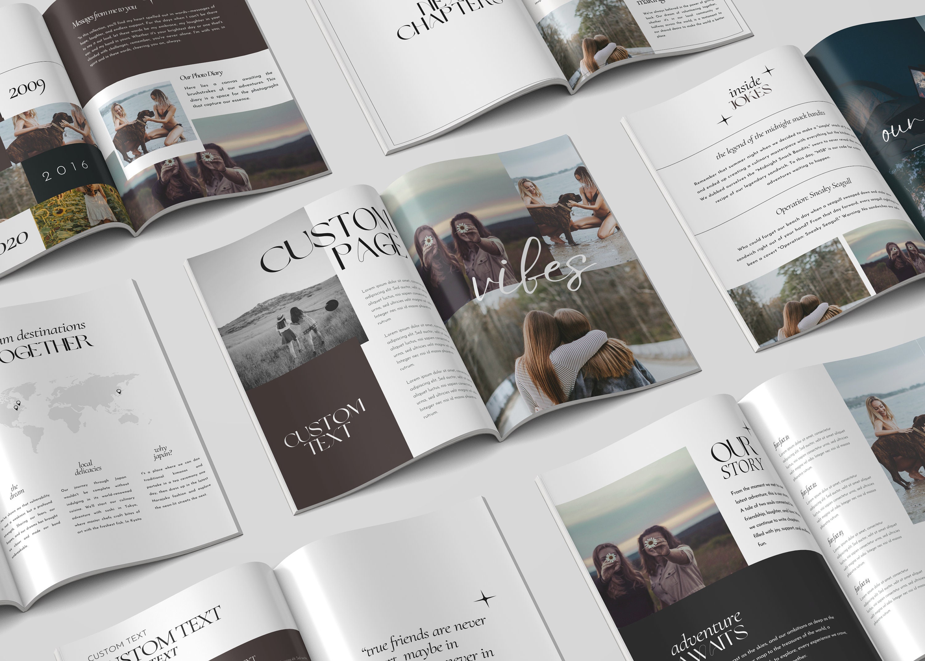 Printable Bestie Magazine Gift - Personalized Besties Gift, Custom Best ...