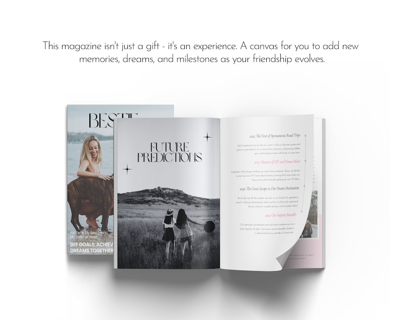 Printable Bestie Magazine Template Personalized Besties Gift, Custom ...