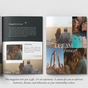 Personalized Couple's Magazine Template, Romantic DIY Gift (digital ...