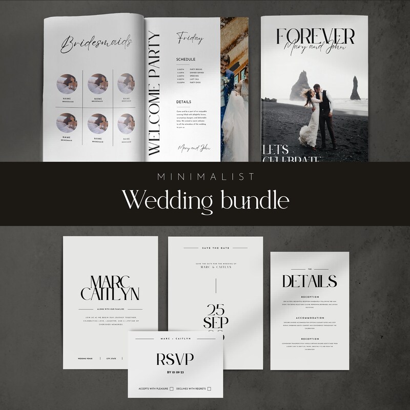 Magazine Wedding Invitations - Etsy