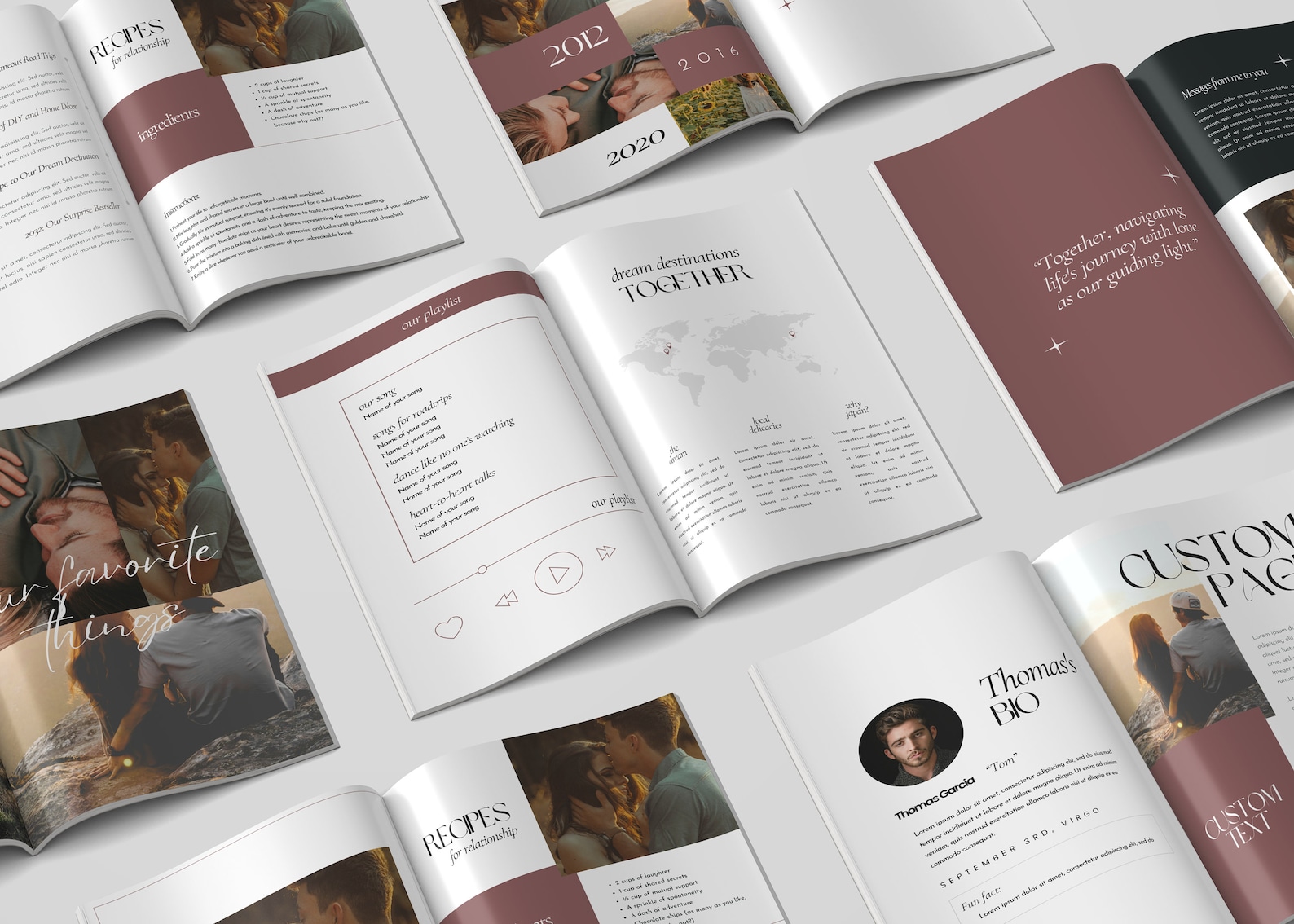 Customizable Couple Magazine, DIY Love Memory Book, Personalized Gift ...