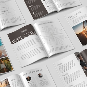 Personal Development Ebook Template, Workbook Canva Template, Aesthetic ...