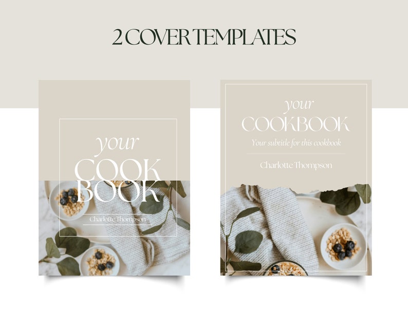 Editable Cookbook Template – DIY Recipe Book, Cooking Planner (PDF) - Etsy