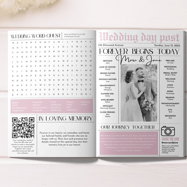 50th Anniversary Program Template - Etsy