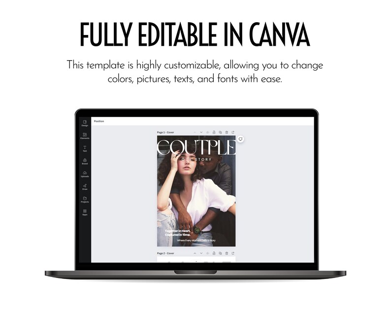 Customizable Couple Magazine, DIY Love Memory Book, Personalized Gift ...