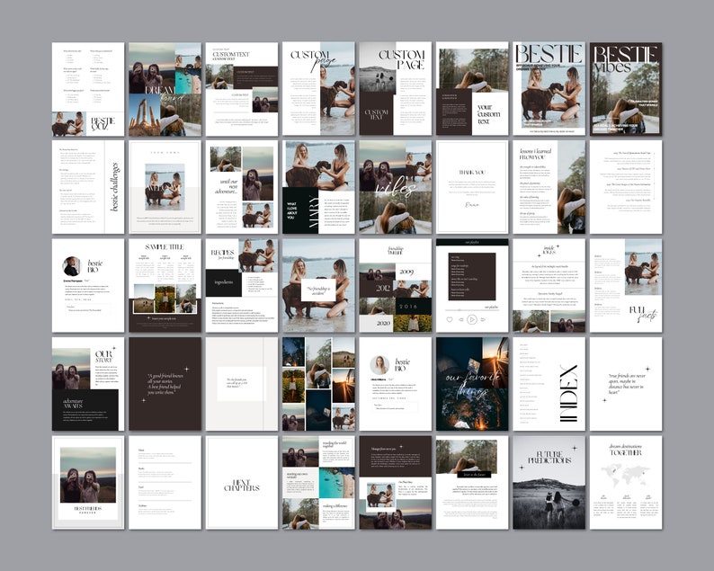 Printable Bestie Magazine Gift - Personalized Besties Gift, Custom Best ...