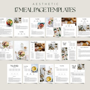 Printable Cookbook Template - Custom Recipe and Meal Planner - Digital ...