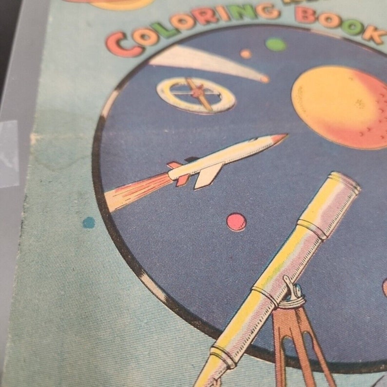 Vintage Jim Solar Space Sheriff Outer Space Coloring Book 1966 - Etsy