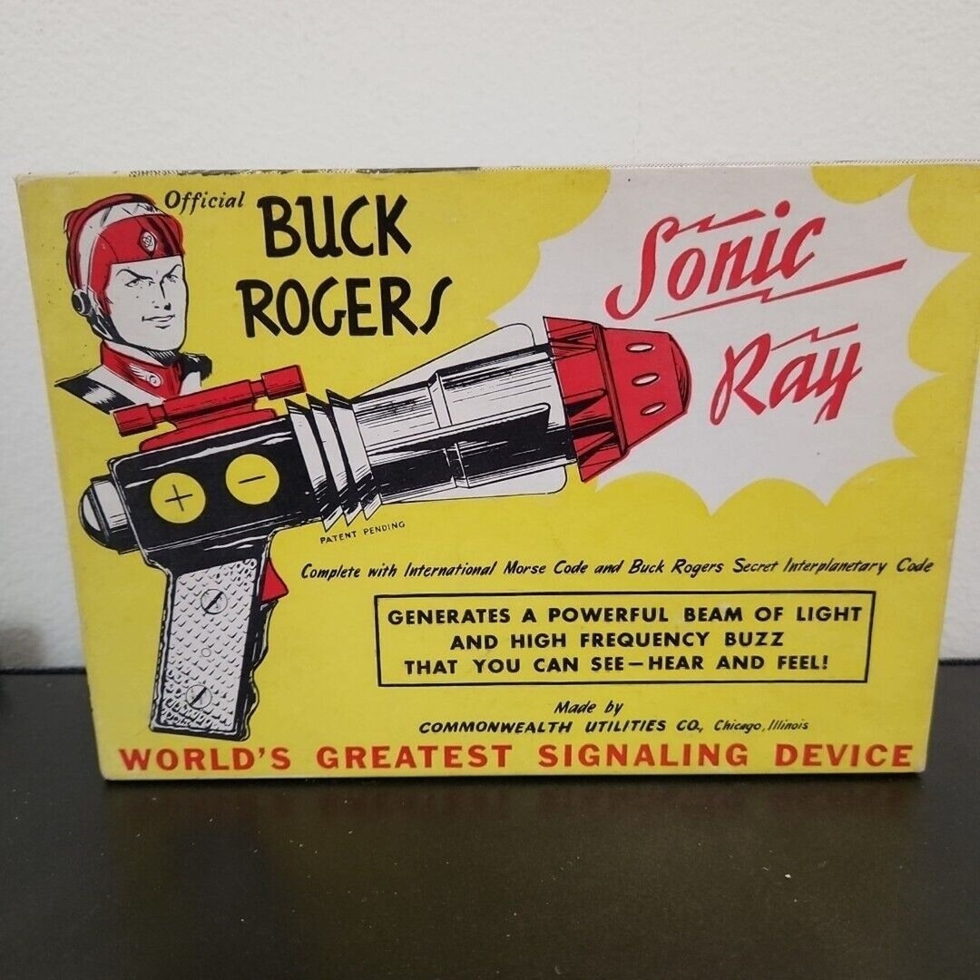 1950s VTG Buck Rogers Sonic Ray Gun Space Toy in Original Box Collector ...