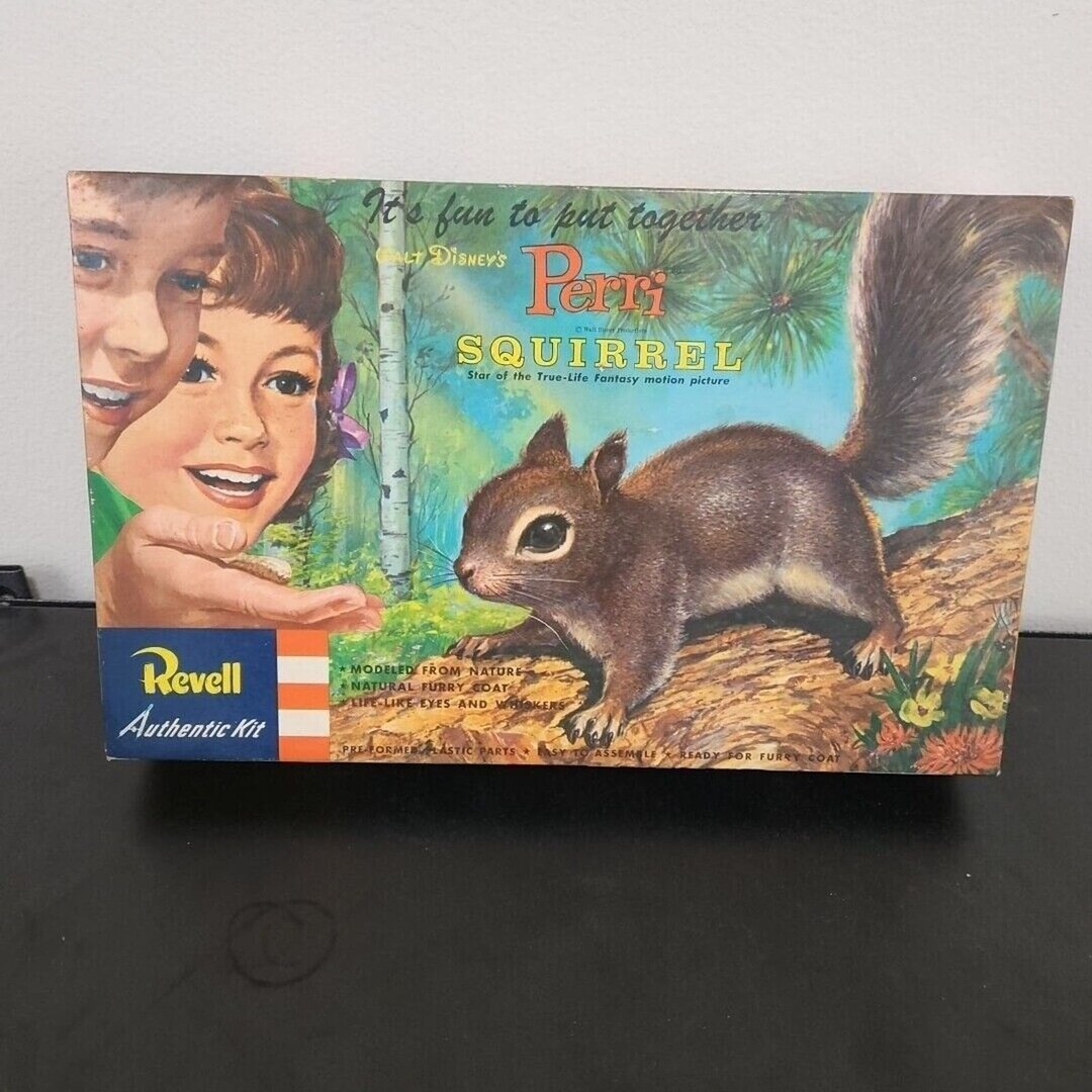VTG 1956 Revell Walt Disney Perri Squirrel Model Open Box Complete ...