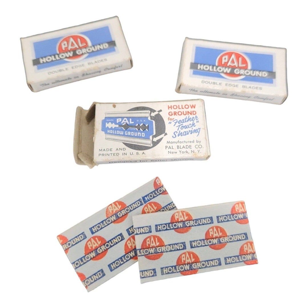 10 Total VTG PAL Hollow Ground Double Edge Razor Blades - Etsy